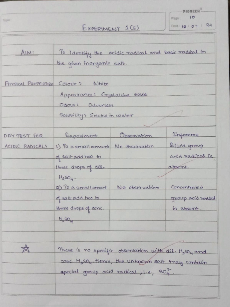 Chemistry Exp. 1 (E) | PDF