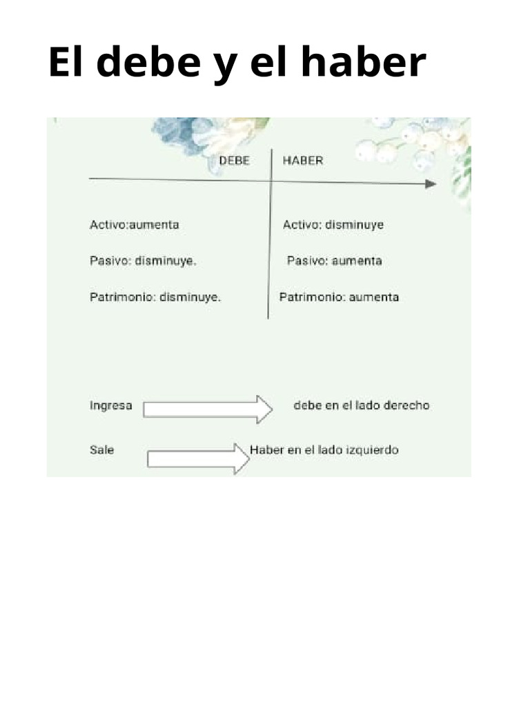 El Debe y El Haber | PDF