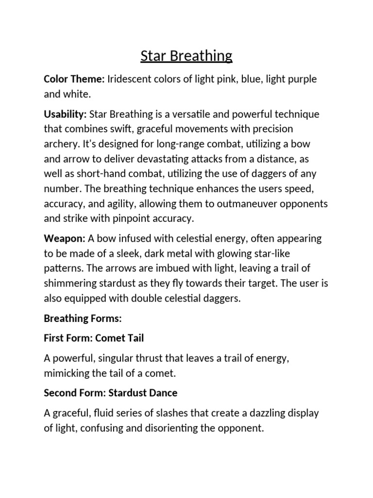 Star Breathing | PDF