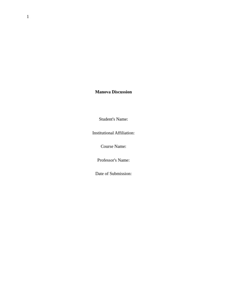 Module 7-Manova Discussion | PDF