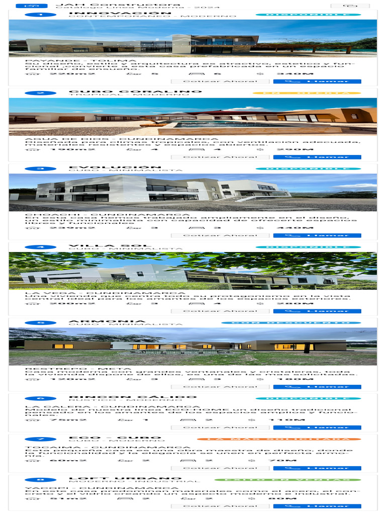 Catalogo Constructora JAH | PDF