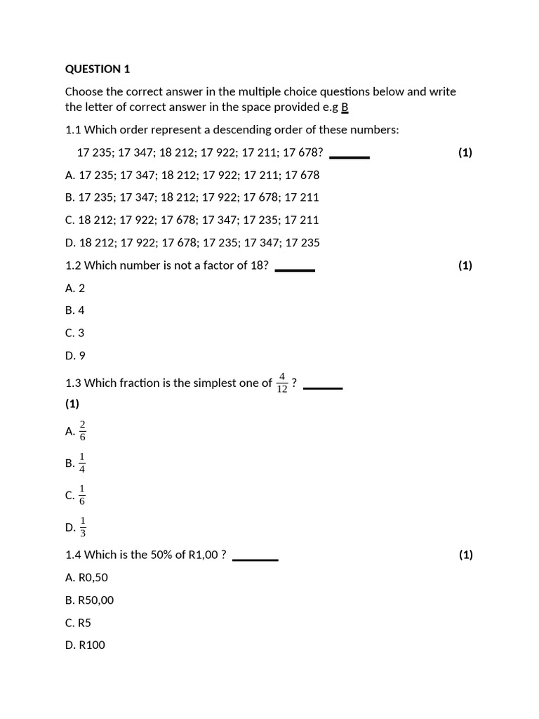 Grade 7 Mathematics | PDF