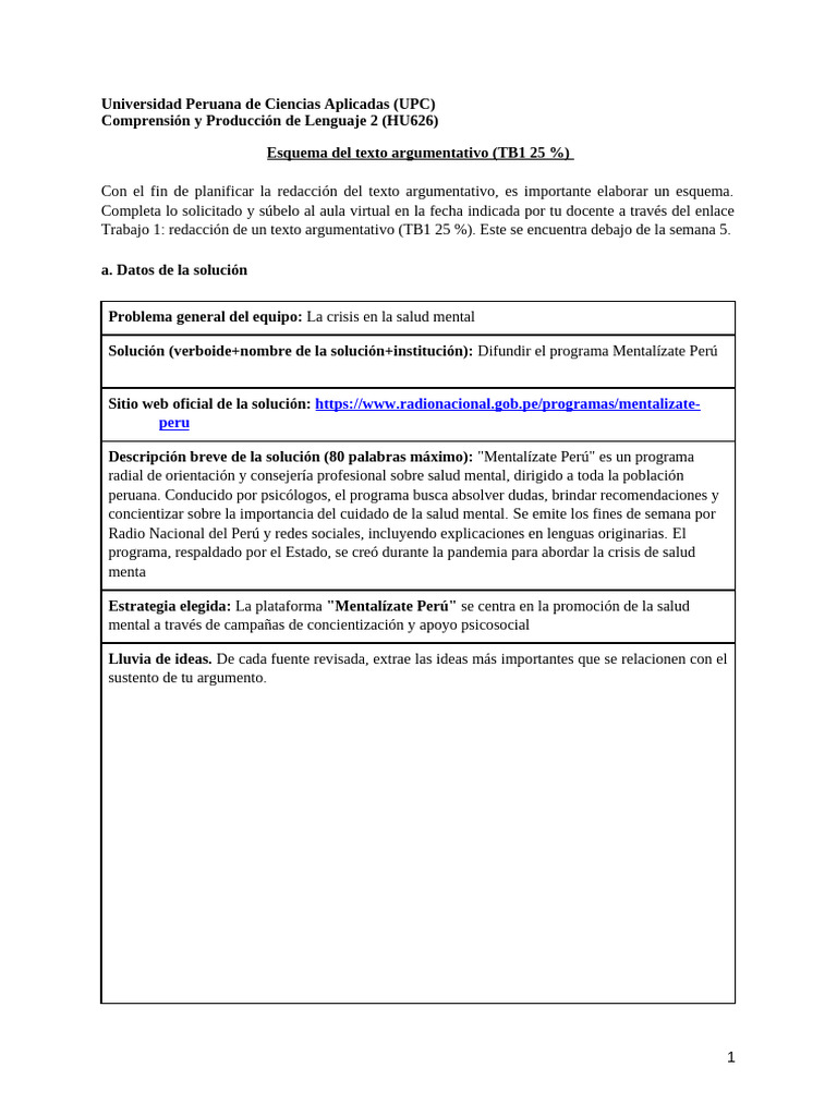 HU626 Ficha Individual para Subir El Esquema Del TB1 CPL2 24-2 | PDF