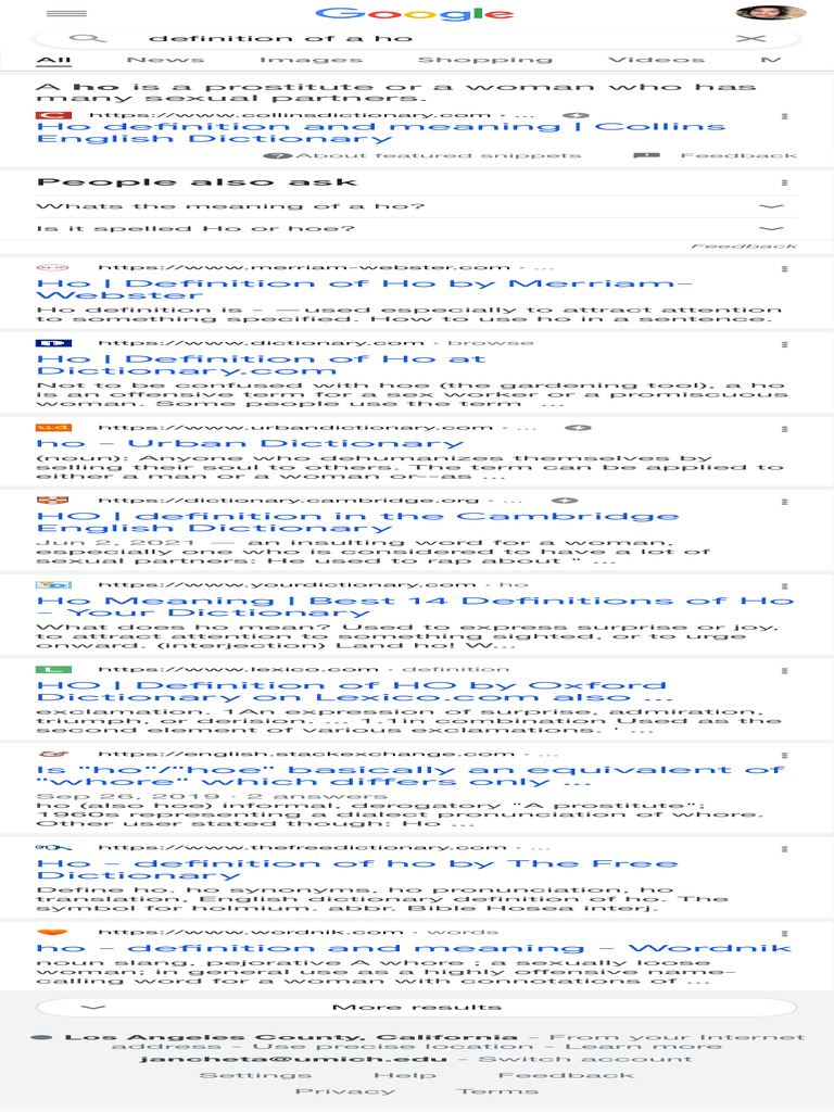 Definition of A Ho - Google Search | PDF