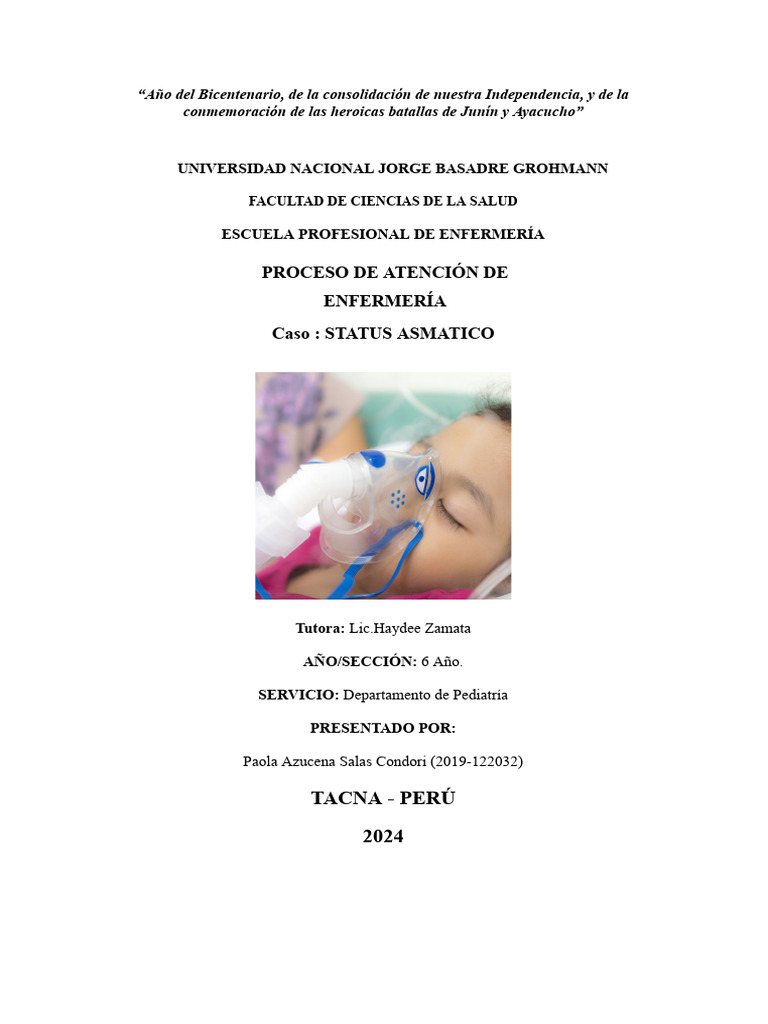 Pae - Estatus Asmatico | PDF