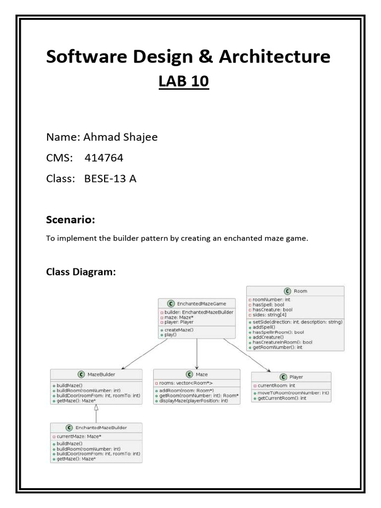 Ahmad Shajee 414764 Bese13 A Sda Lab10 | PDF