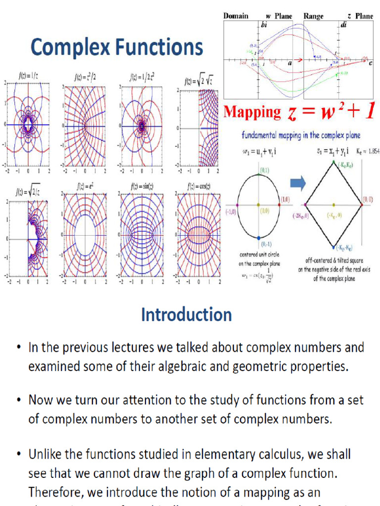 6) Complex Functions and Mappings | PDF