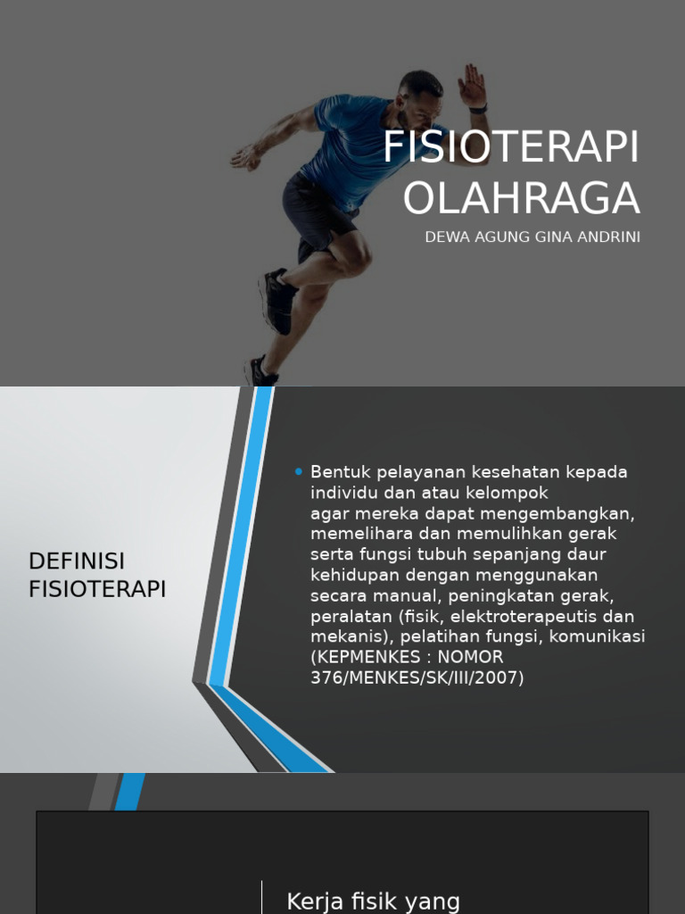 Fisioterapi Olahraga | PDF