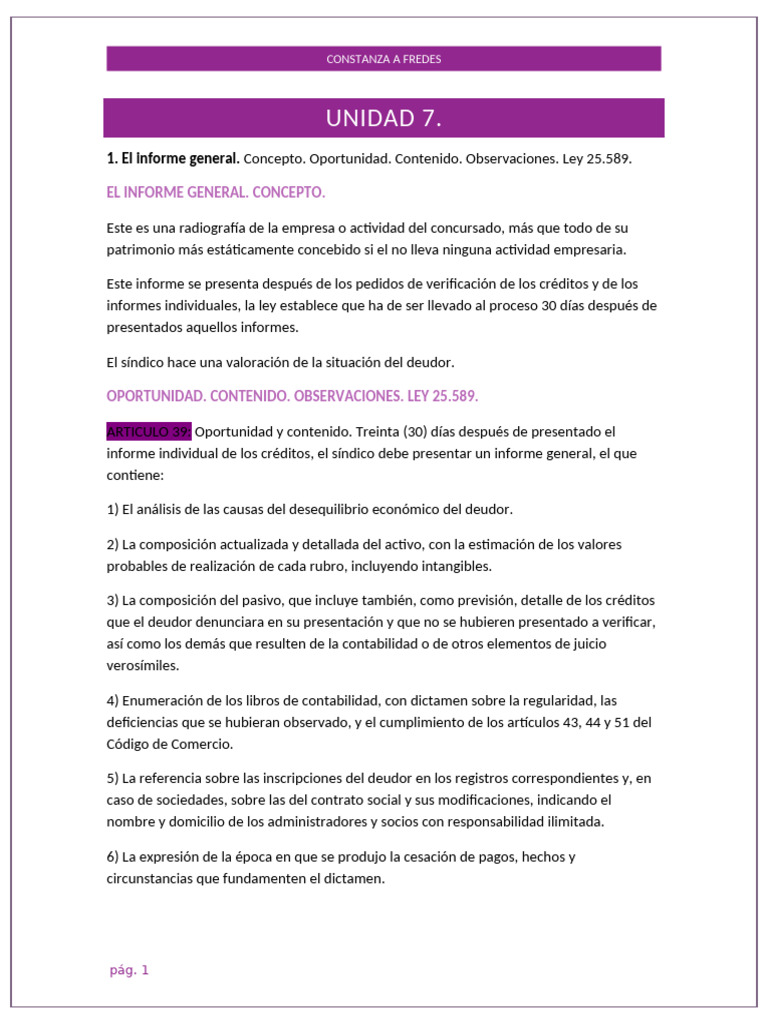 Unidad 7 CYQ | PDF | Ley procesal | Derecho