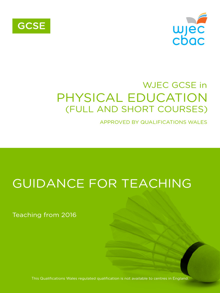 Wjec Gcse in Physical Education Gft | PDF