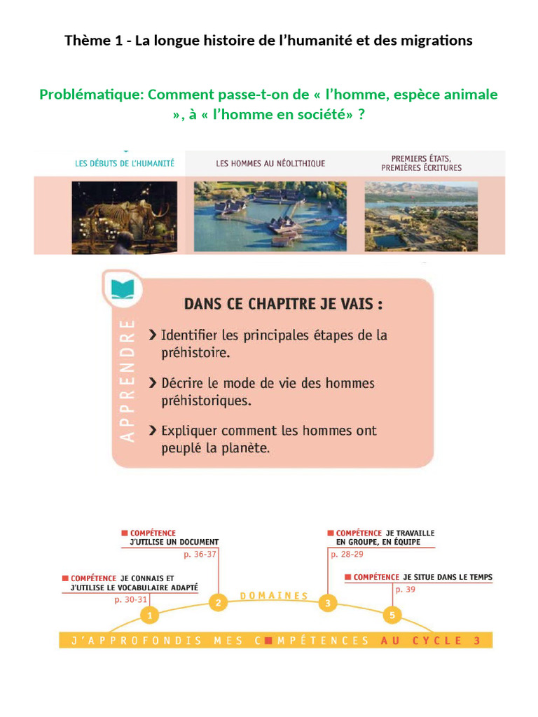Theme 1 Histoire | PDF