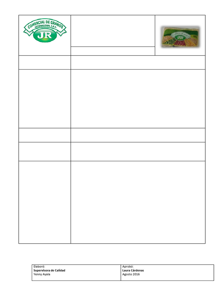 Ficha Tecnica Cebada Internacional Sas | PDF