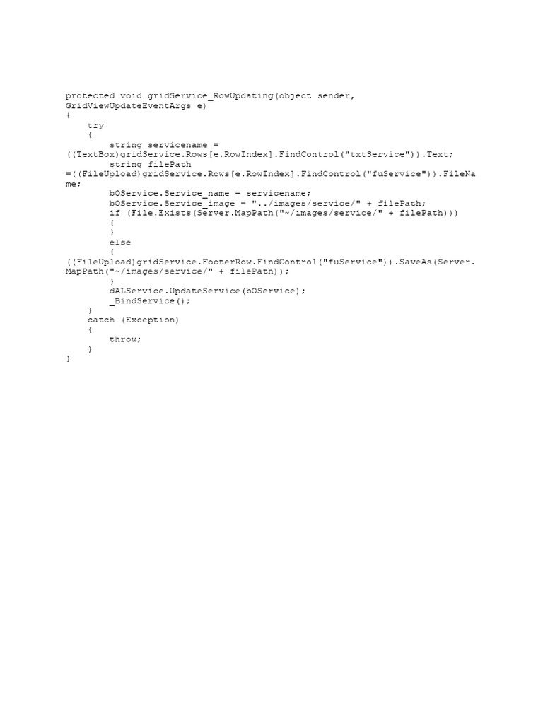 Updating GridView | PDF Updating GridView | PDF