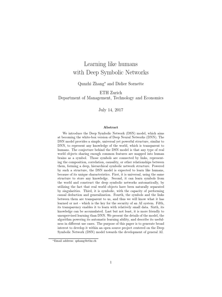 Learning Like Humans With Deep Symbolic Networks Pdf