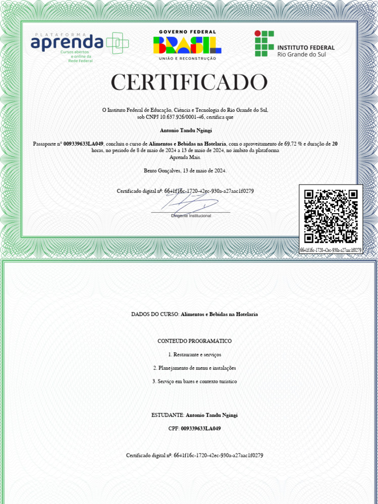 Certifica Do | PDF