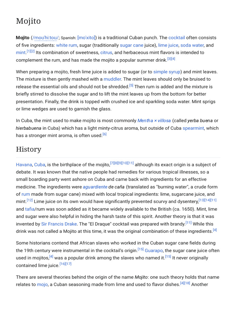 Mojito | PDF