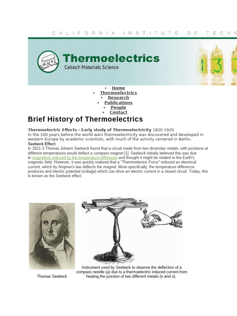 peltier history | PDF