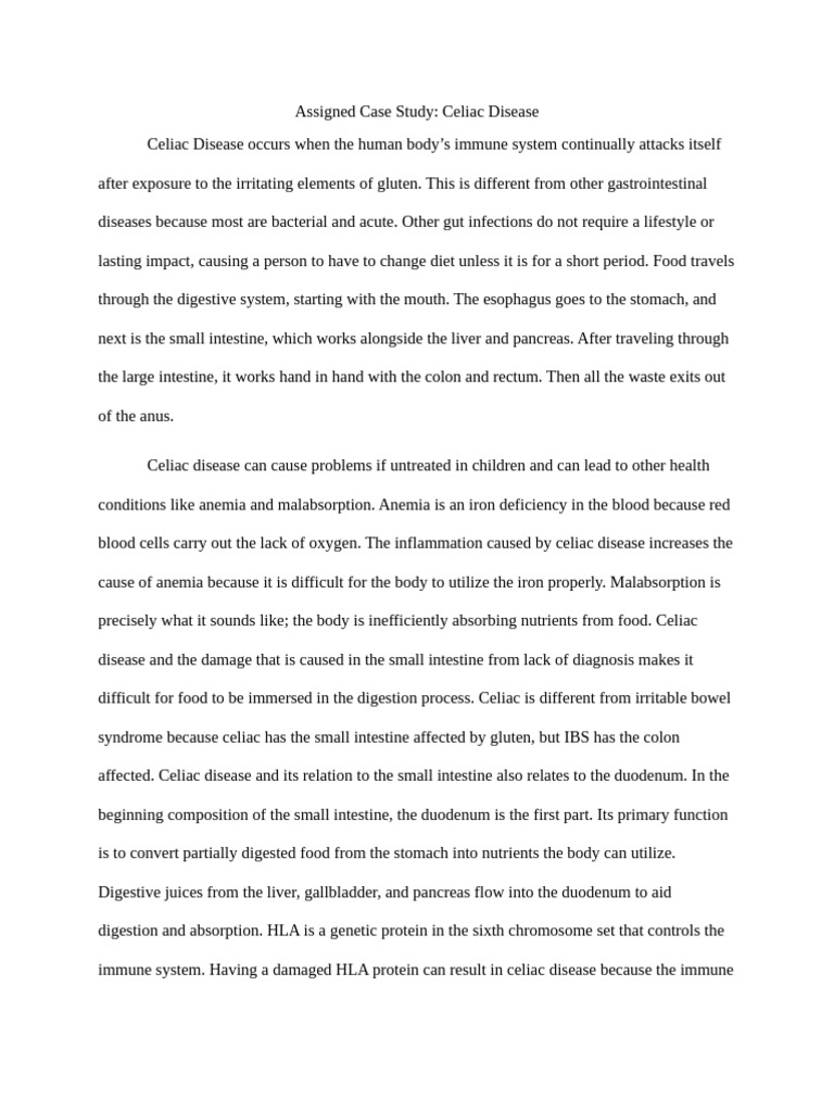 Case Study - Celiac Diease | PDF