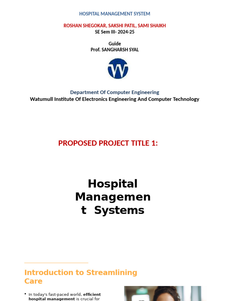 Hospital Management System-1 | PDF