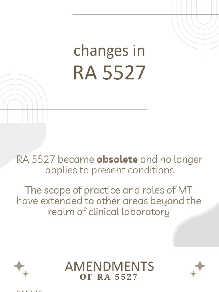 Changes in Ra 5527 | PDF