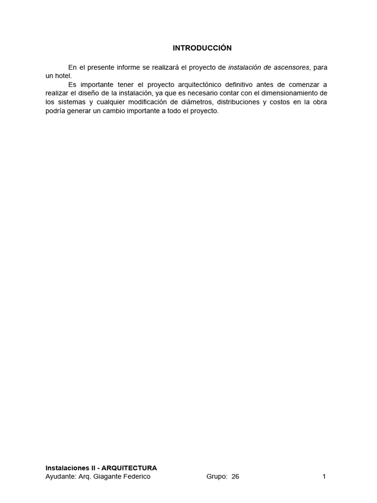 Ascensores Instalaciones 2 Arquitcetura Pdf