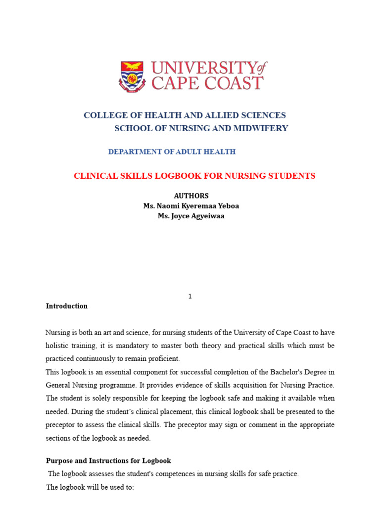 Clinical Nursing Practice II Logbook | PDF