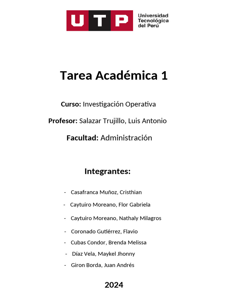 Practica de Inv. Operativa | PDF