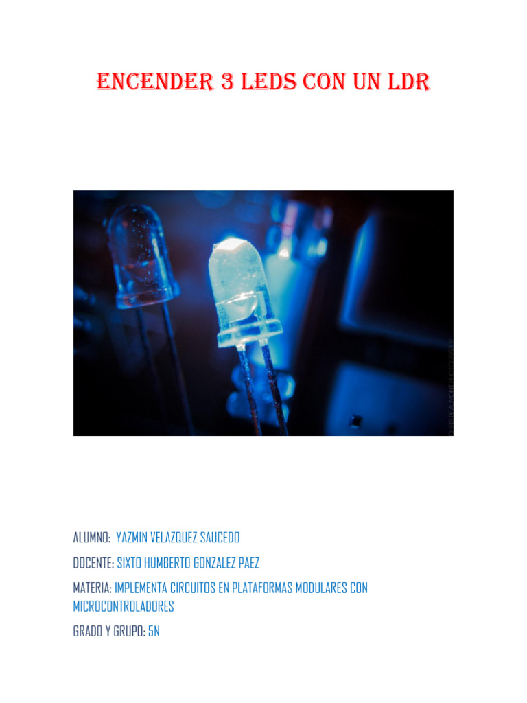 Encender 3 Leds Con Un LDR | PDF