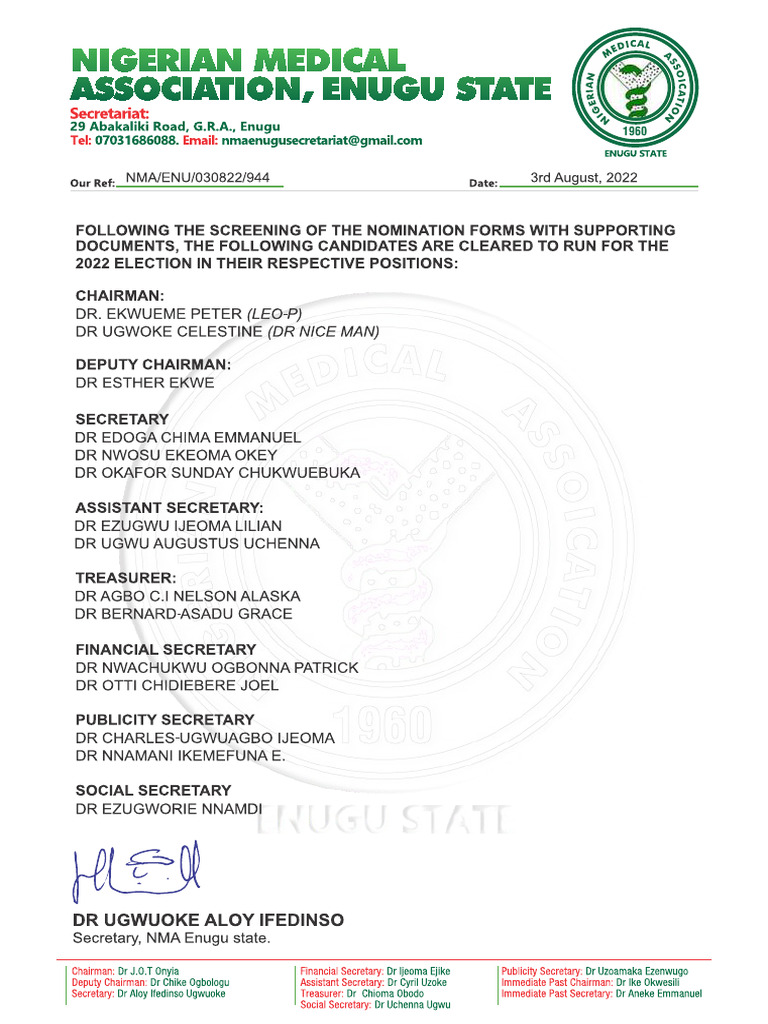 List of Candidates Cleared Run | PDF