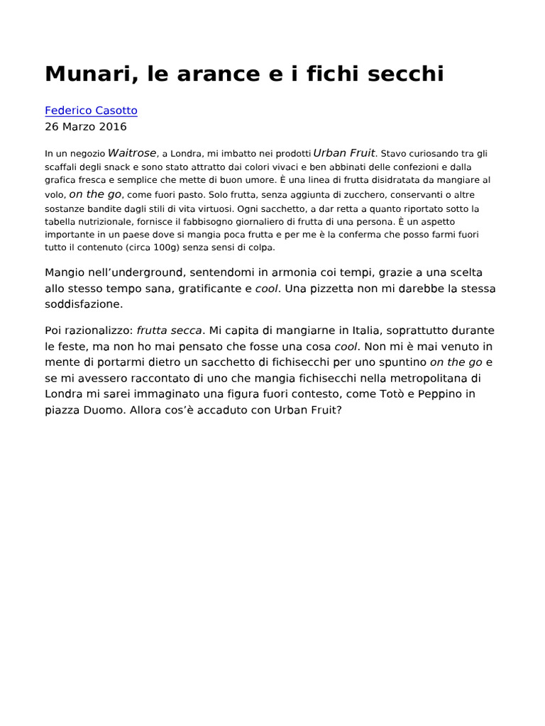 Munari Le Arance e I Fichi Secchi | PDF