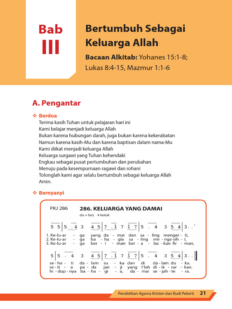 Bertumbuh Sebagai Keluarga Allah | PDF
