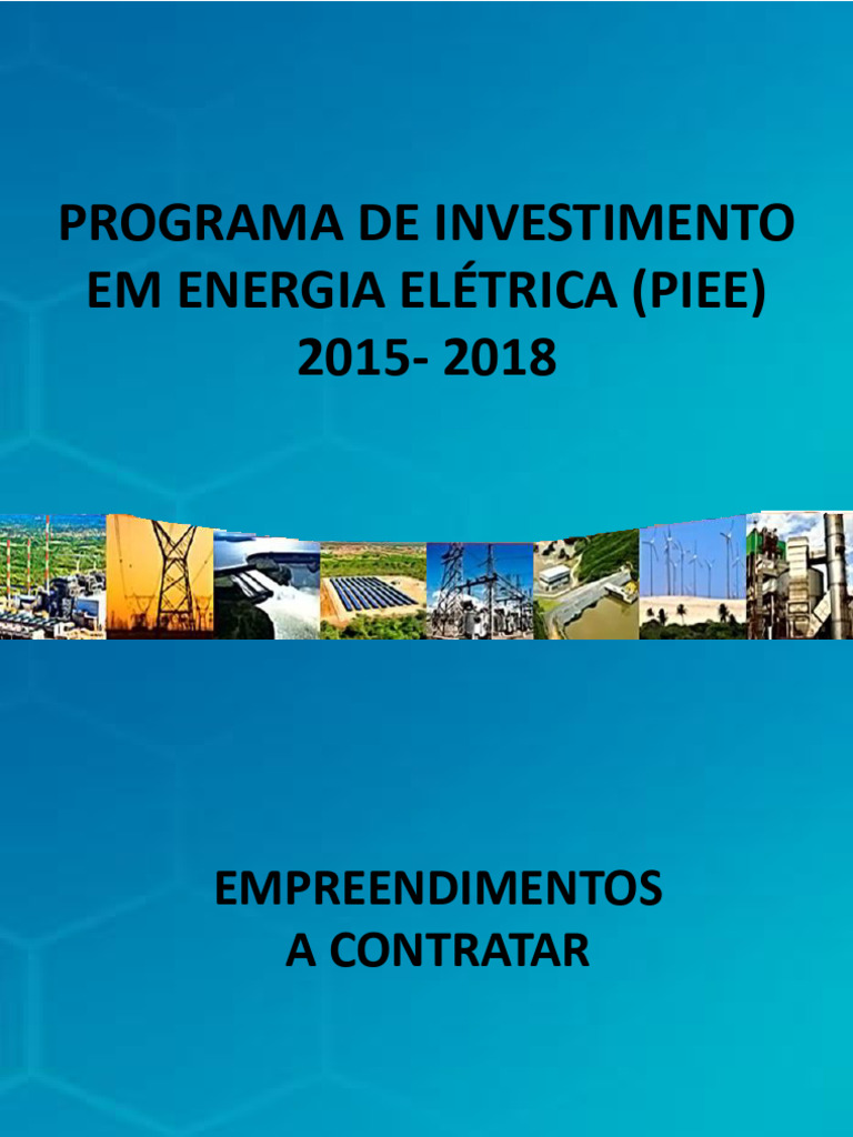 Apresentação PIEE PDF | PDF