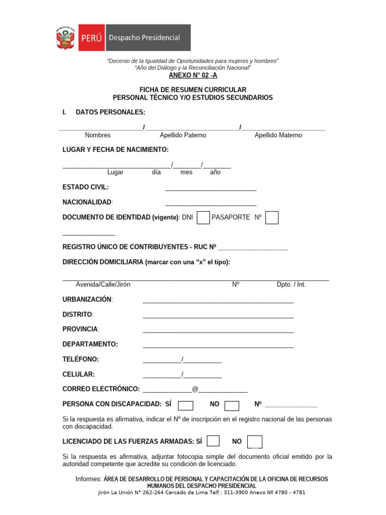 Anexos Formato 2-A | PDF | Direito