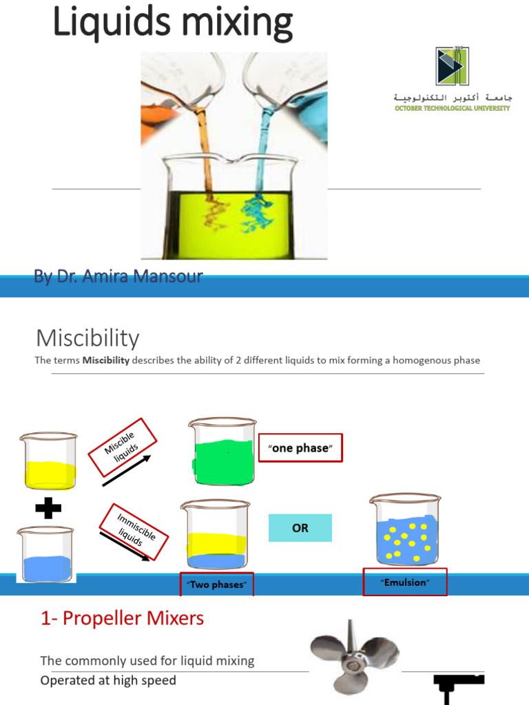 Liquids Mixing | PDF