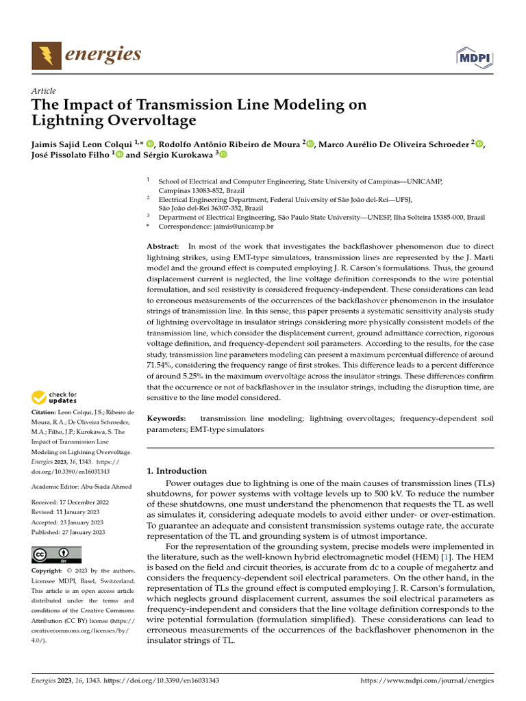 The Impact of Transmission Line Modeling | PDF