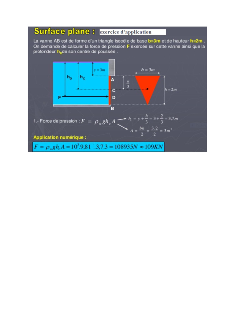 exo application force hydrostatique | PDF