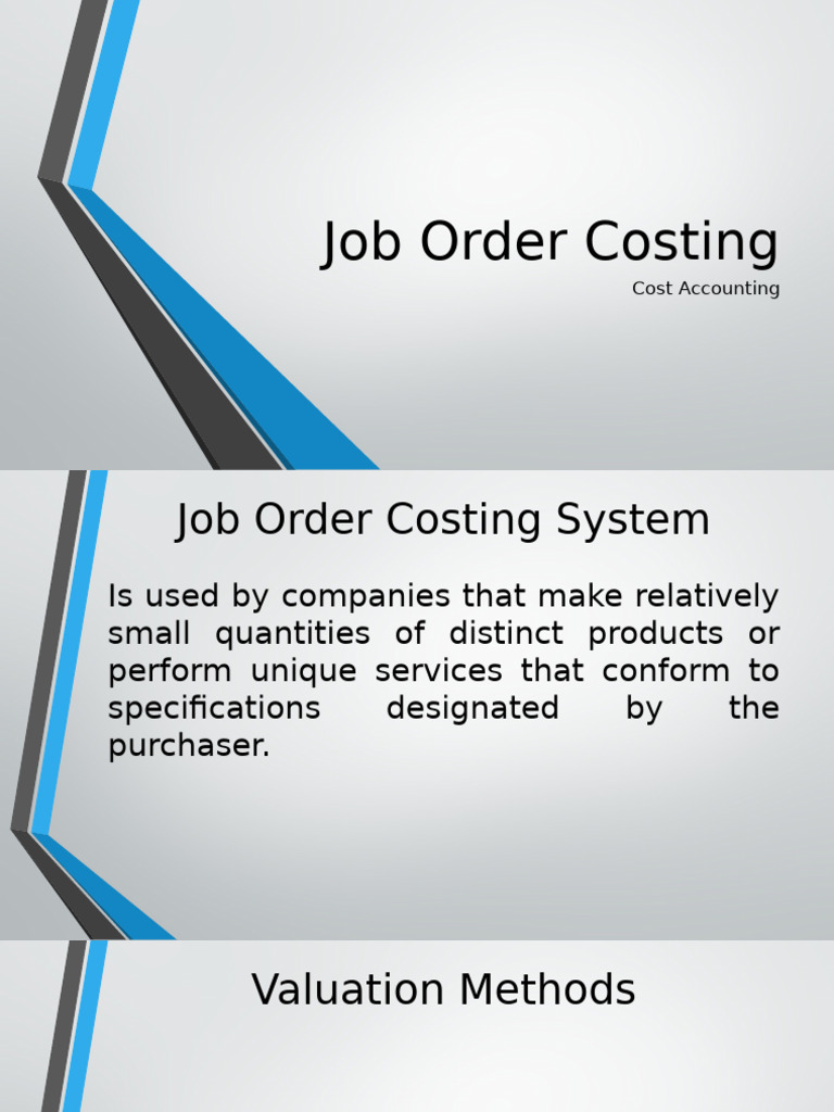 Job Order Costing 2 | PDF