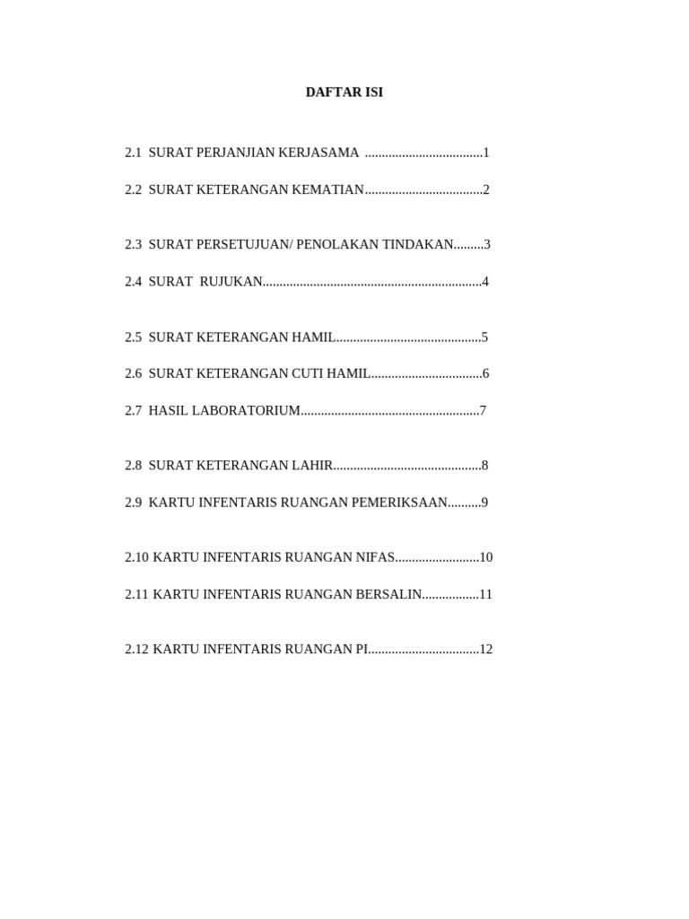 DAFTAR ISI HJ Marfuah Part 2 Lanjut | PDF