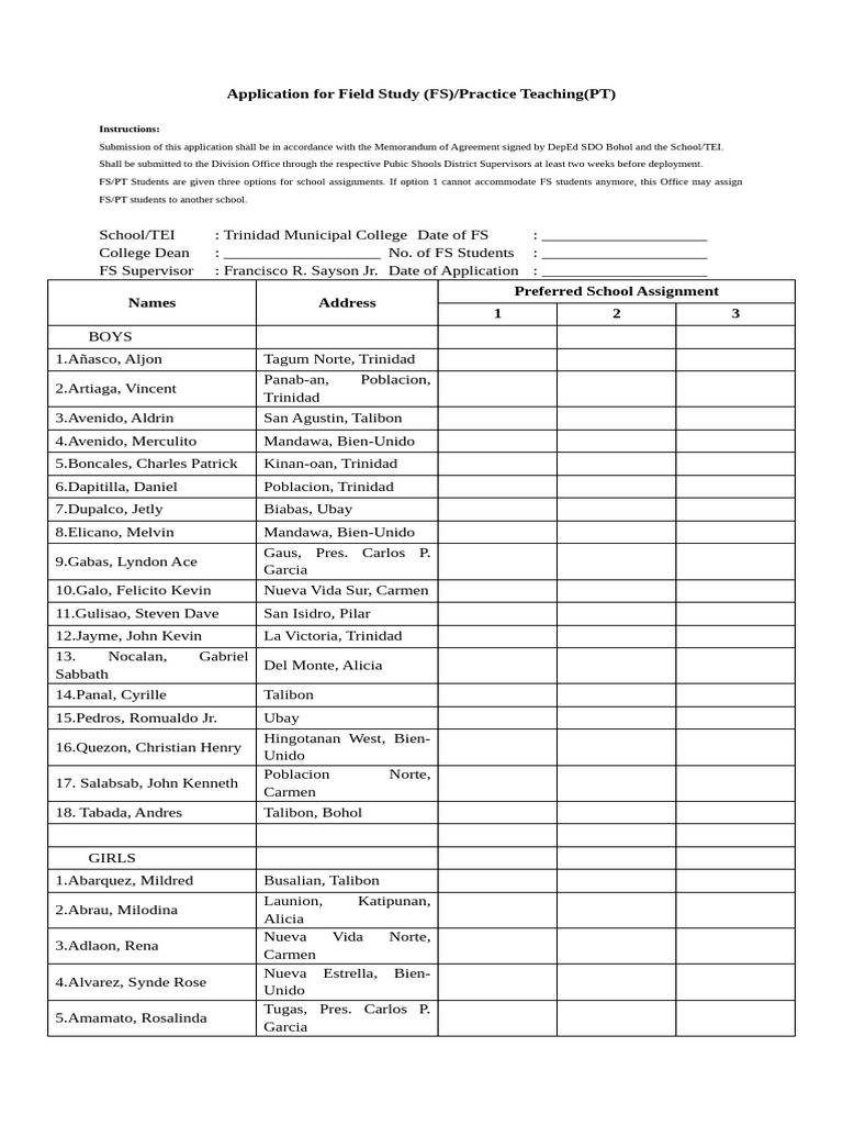 2024finalbsed Practice Teaching Files 1 | PDF