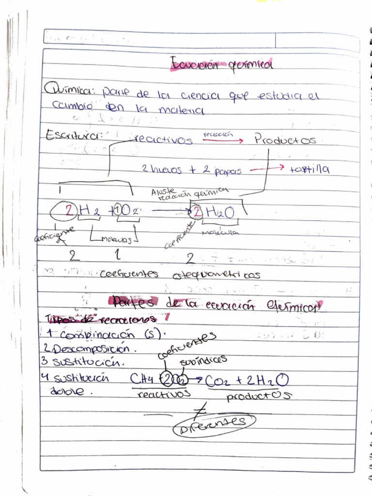 Ecuación Química | PDF