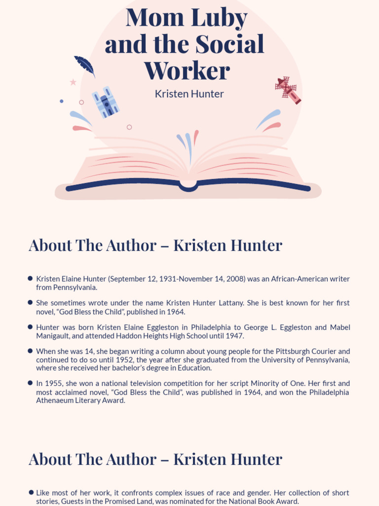 Mom Luby and the Social Worker by Kristen Hunter | PDF