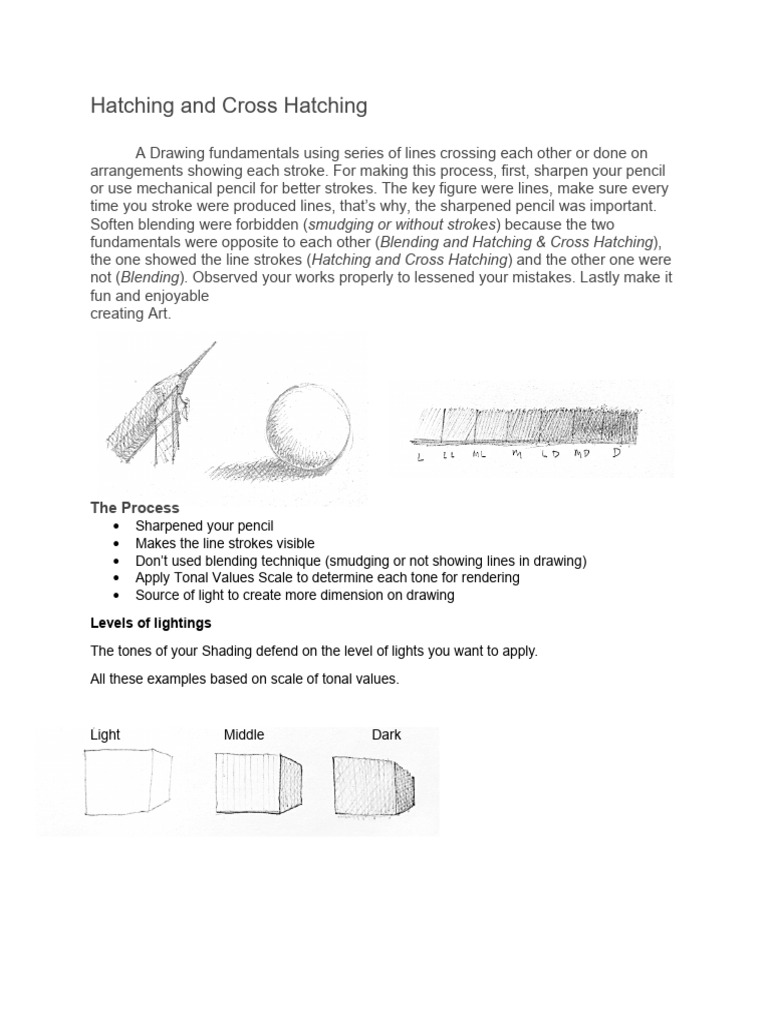Hatching and Cross Hatching | PDF | Art