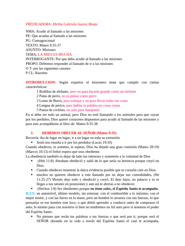 La Mies Es Mucha | PDF