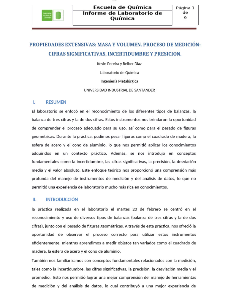 Informe 2 Del Lab de QM | PDF