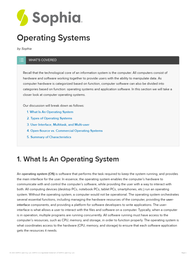 Operating Systems | PDF