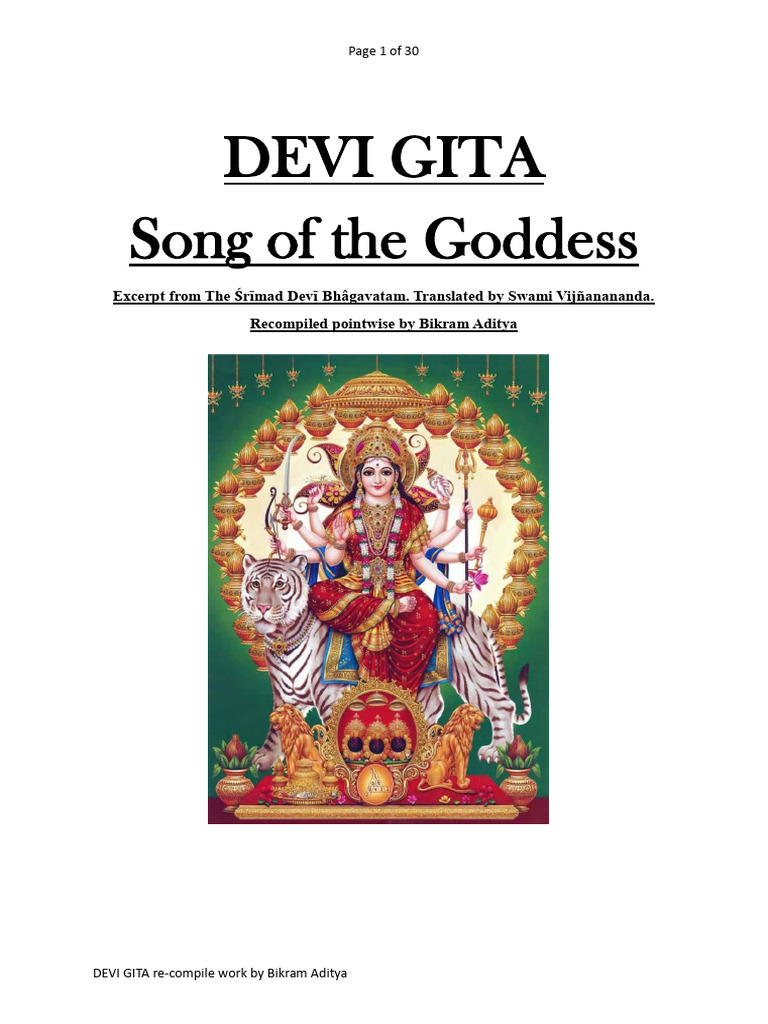 DEVI GITA Recompile Work by Bikram Aditya 1 | PDF