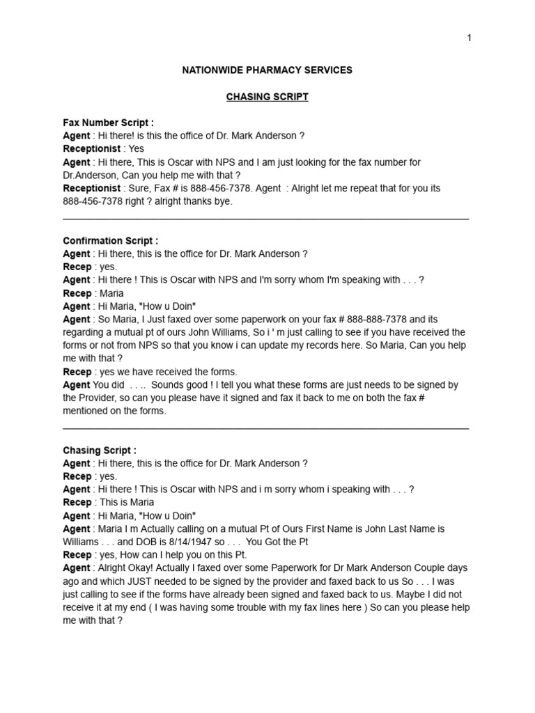 NPS (Chasing SCRIPT) - 1 | PDF