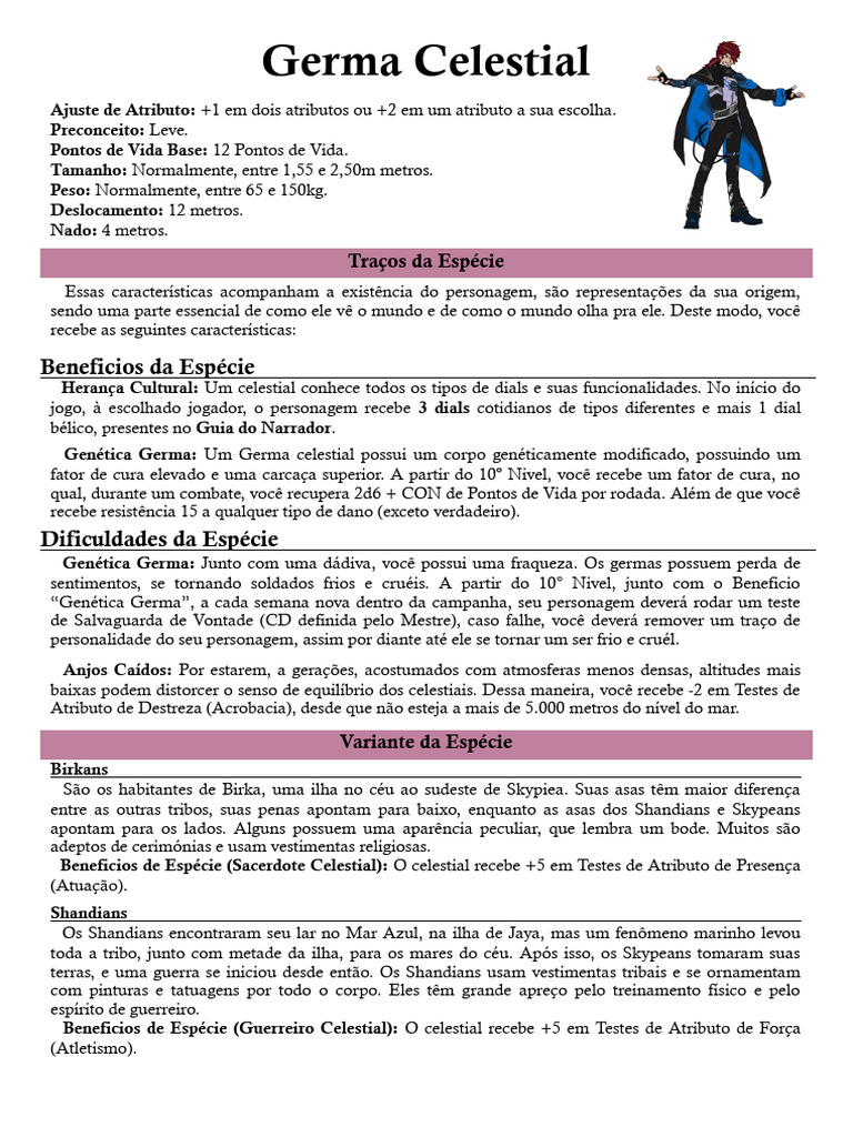 Germa Celestial Homebrew | PDF
