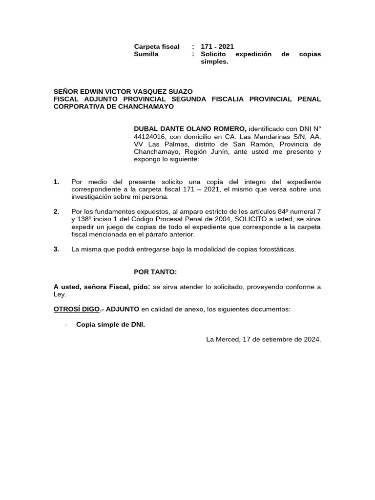 MODELO-SOLICITUD-DE-COPIAS-SIMPLES-ESCANEADAS (1) | PDF