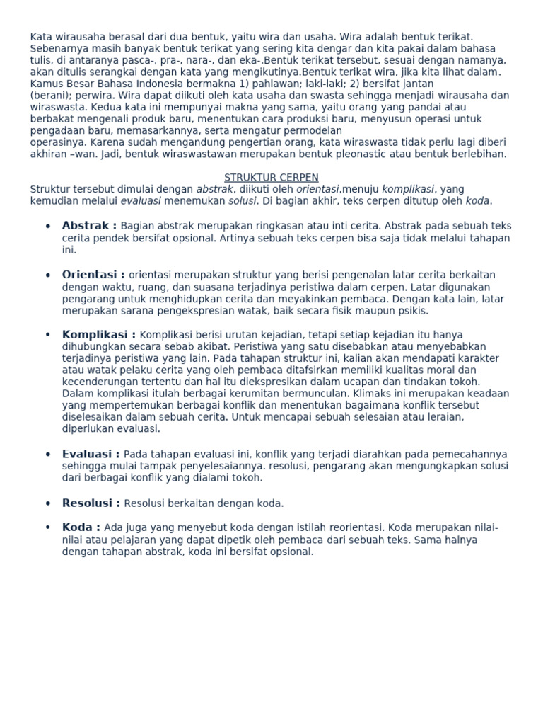 Ringkasan Buku Paket Bahasa - Indonesia | PDF | Filsafat | Fiksi Umum